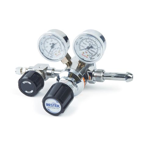 Restek Regulator, Brass, Dual Stage, Ultra High Purity Inert Gas, CGA ...