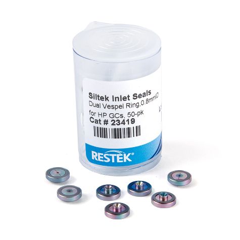 Restek Siltek Inlet Seals, Dual Vespel Ring, 0.8mmID, for HP GCs, 50-pk ...